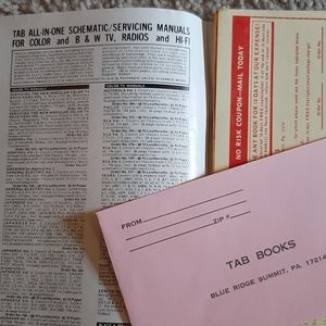 TAB Books | Other | Vintage 975 Tab Books Cataloge With Order Forms ...